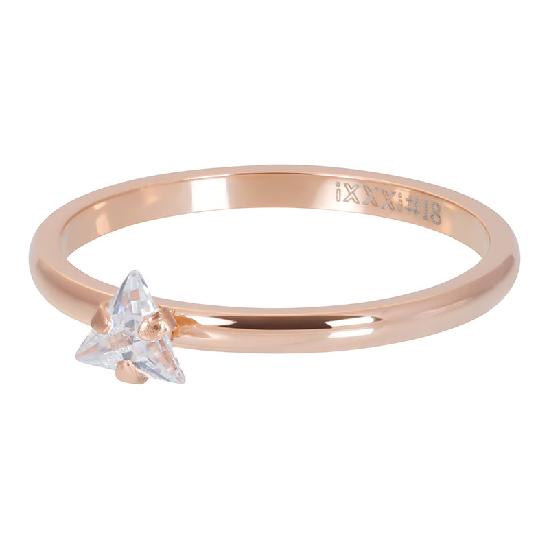 Ring Triangle Stone Rosegold